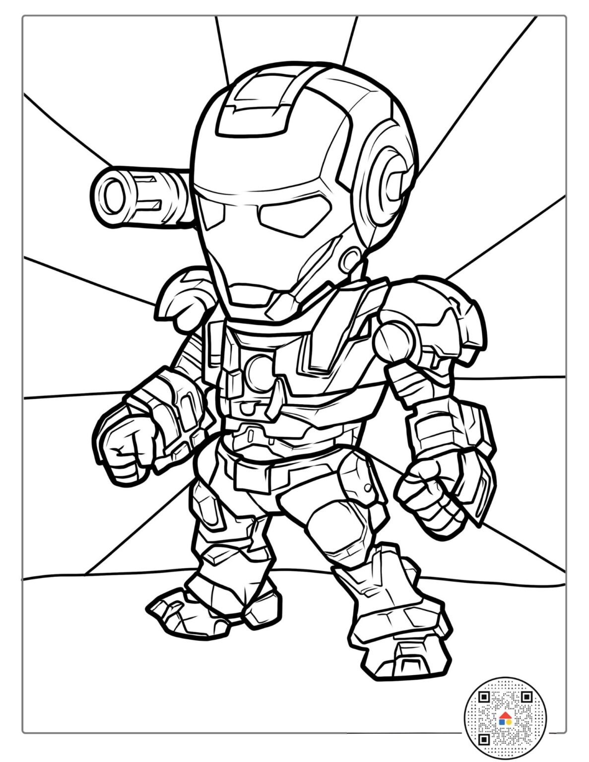 Iron Man, Demir Adam Boyama Sayfaları - Evimdeki Anaokulu