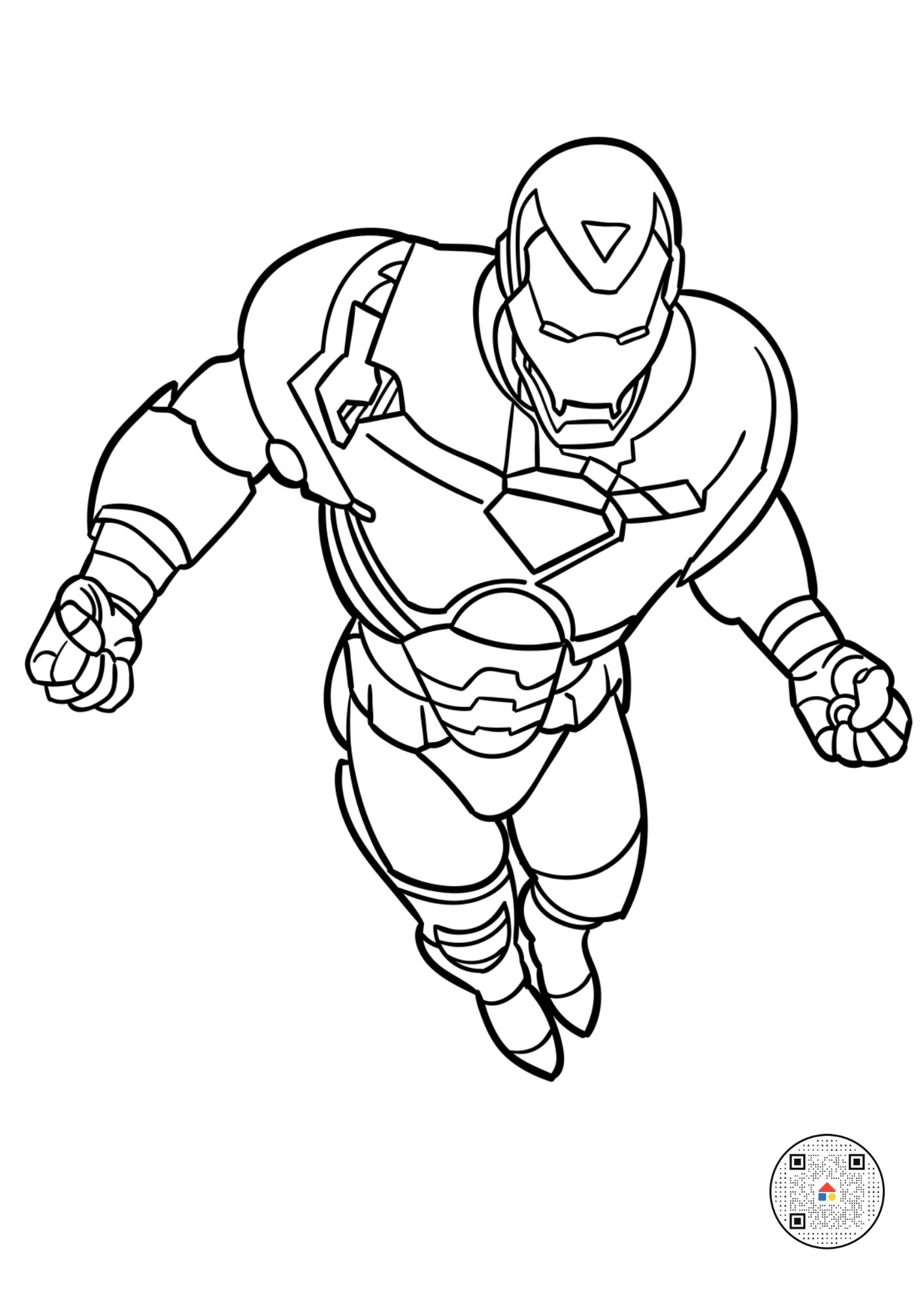 Iron Man, Demir Adam Boyama Sayfaları - Evimdeki Anaokulu