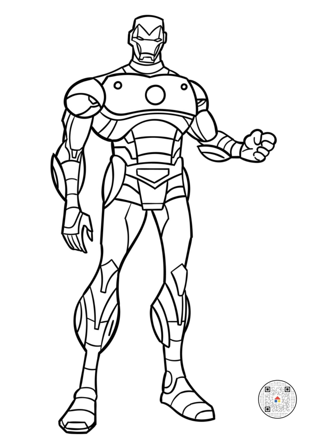 Iron Man, Demir Adam Boyama Sayfaları - Evimdeki Anaokulu