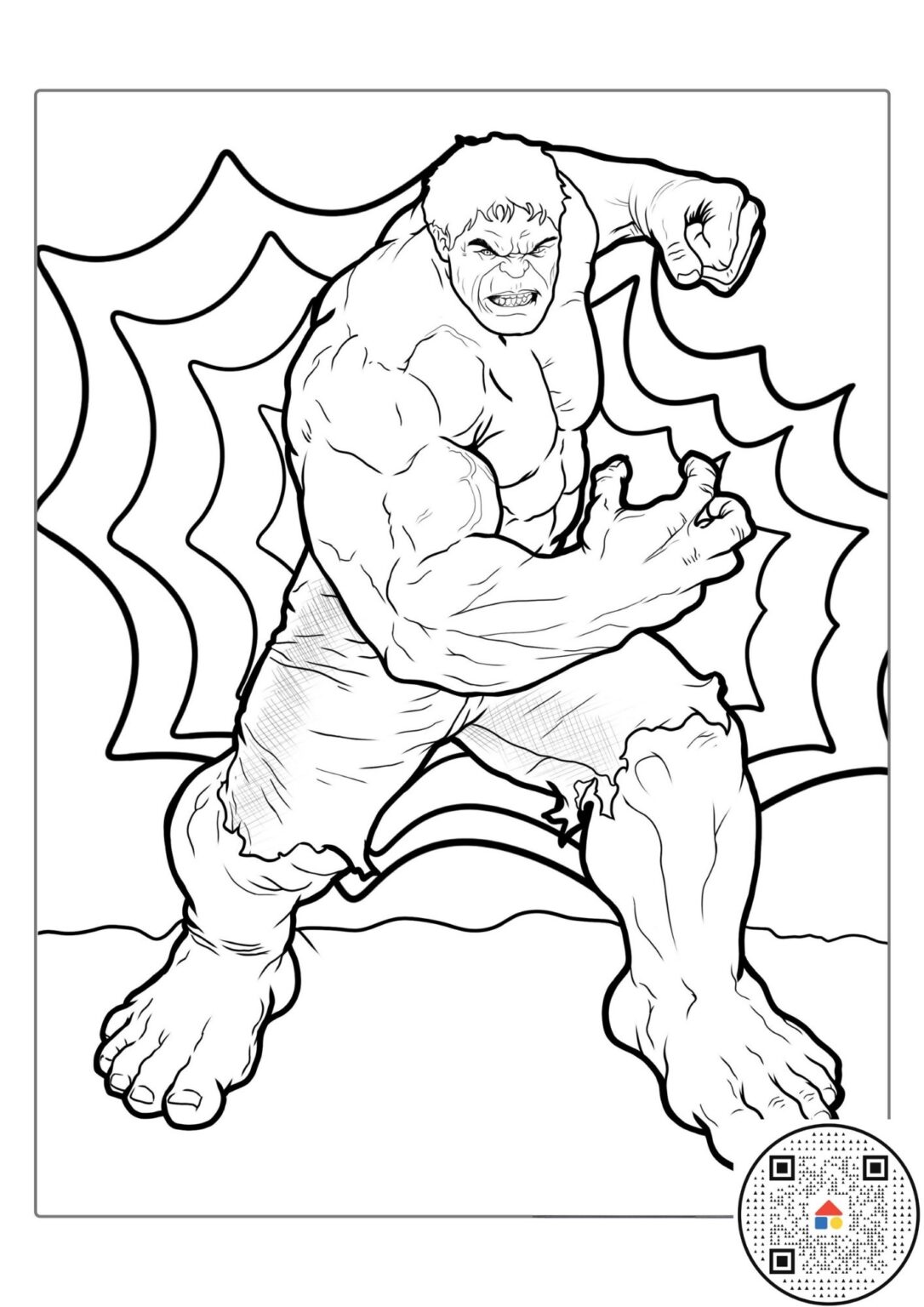 Hulk Boyama Sayfaları - Evimdeki Anaokulu