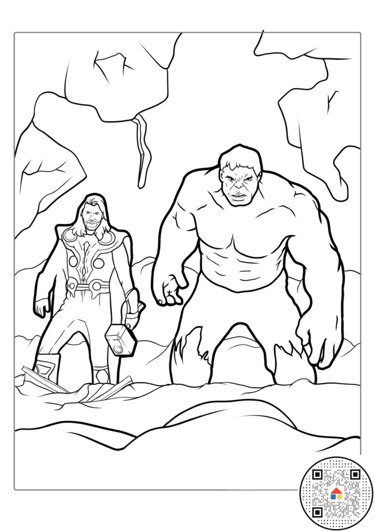 Hulk Boyama Sayfaları - Evimdeki Anaokulu