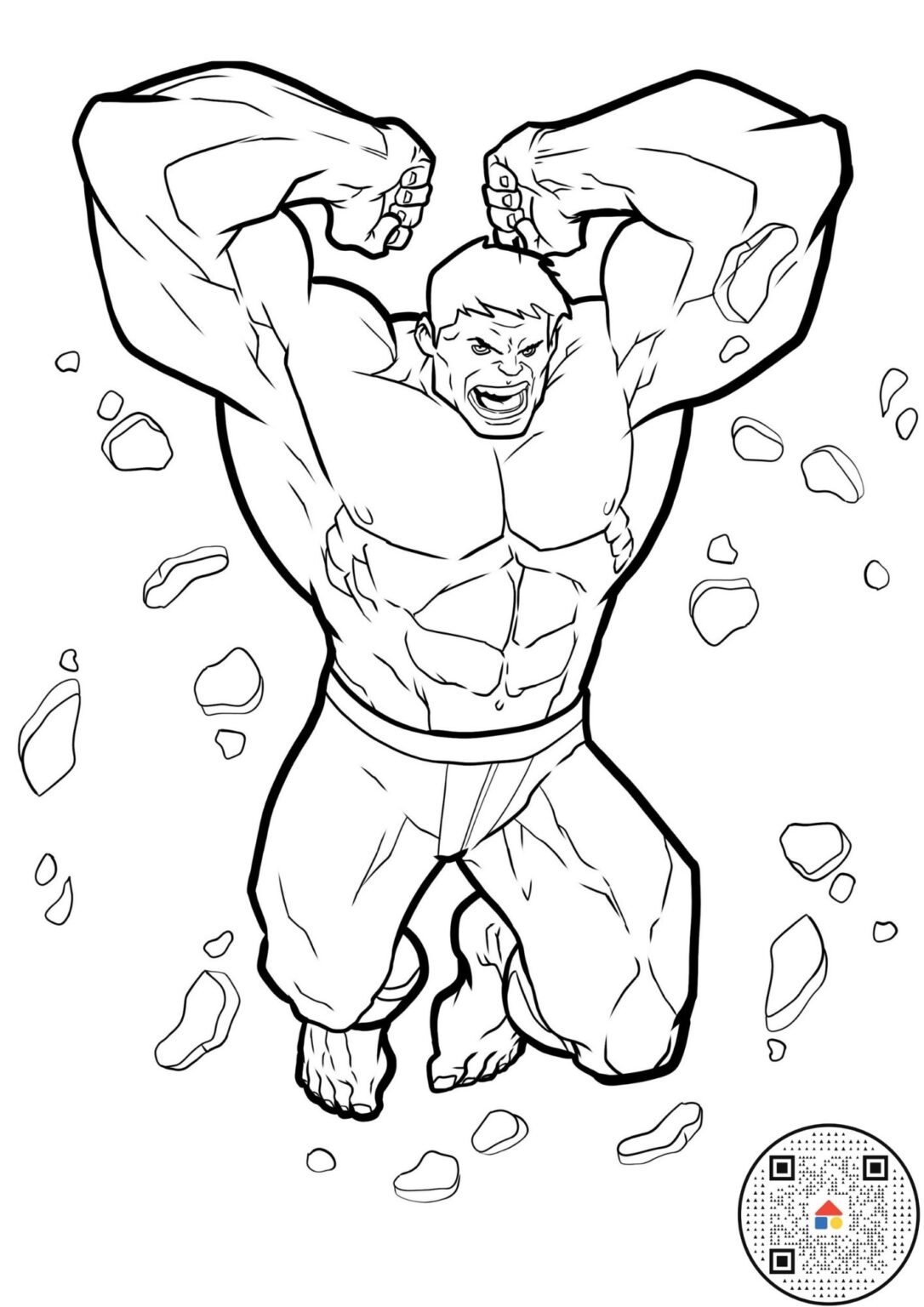 Hulk Boyama Sayfaları - Evimdeki Anaokulu