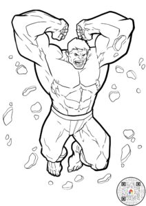 Hulk Boyama Sayfaları - Evimdeki Anaokulu