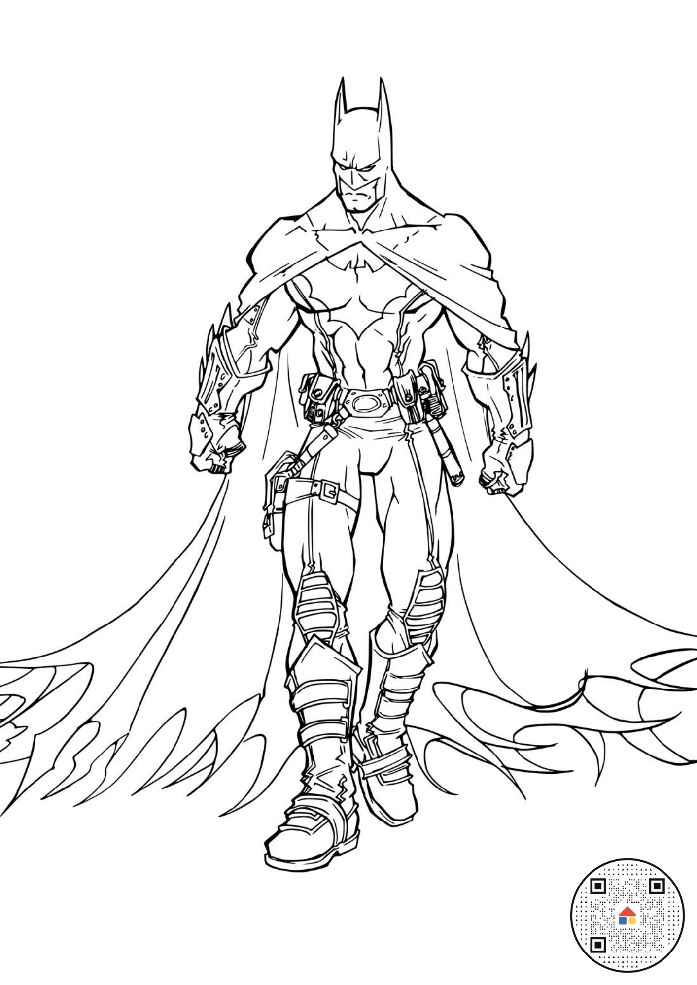 Batman Boyama Sayfaları - Evimdeki Anaokulu