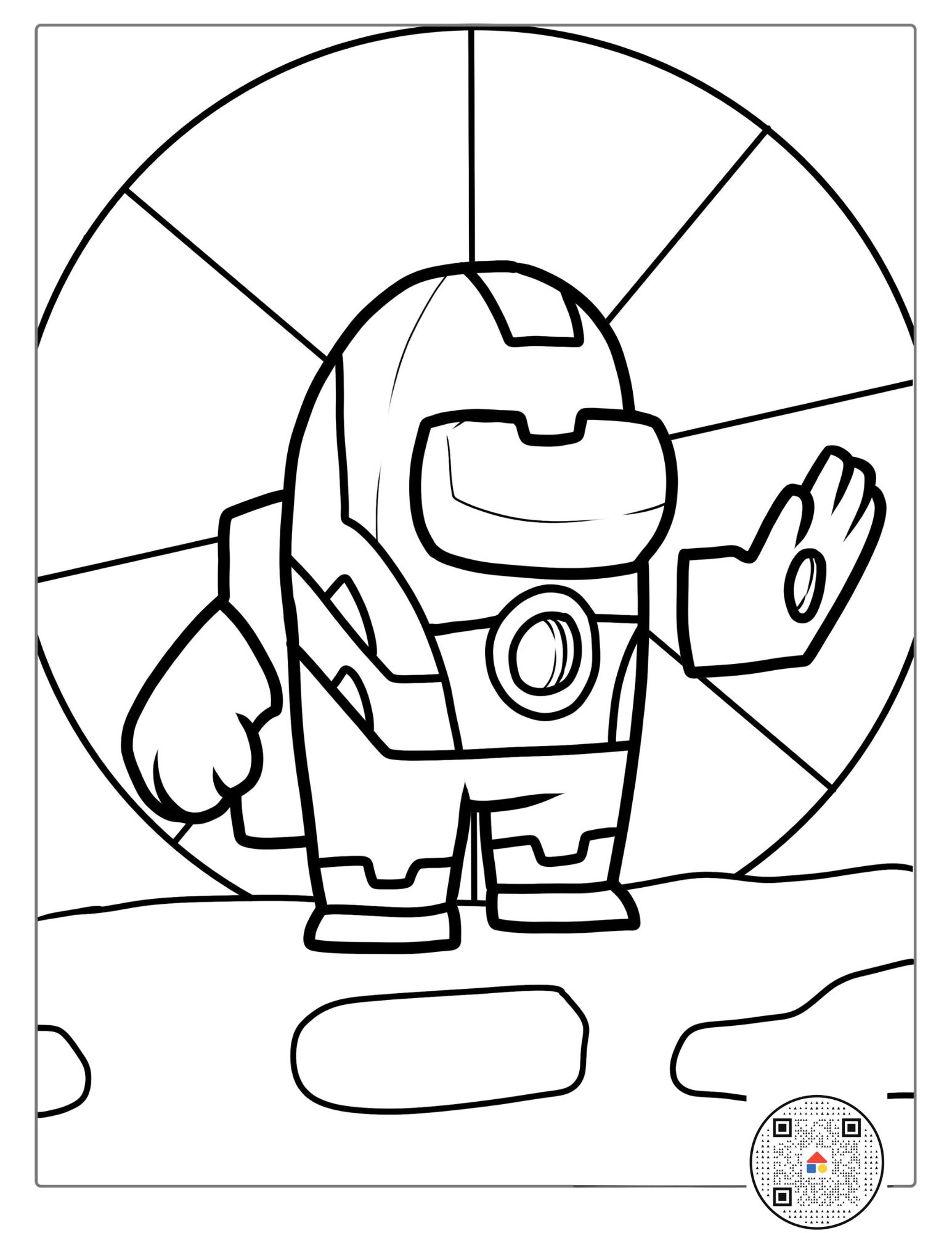 Iron Man, Demir Adam Boyama Sayfaları - Evimdeki Anaokulu