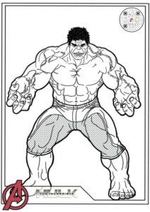 Hulk Boyama Sayfaları - Evimdeki Anaokulu