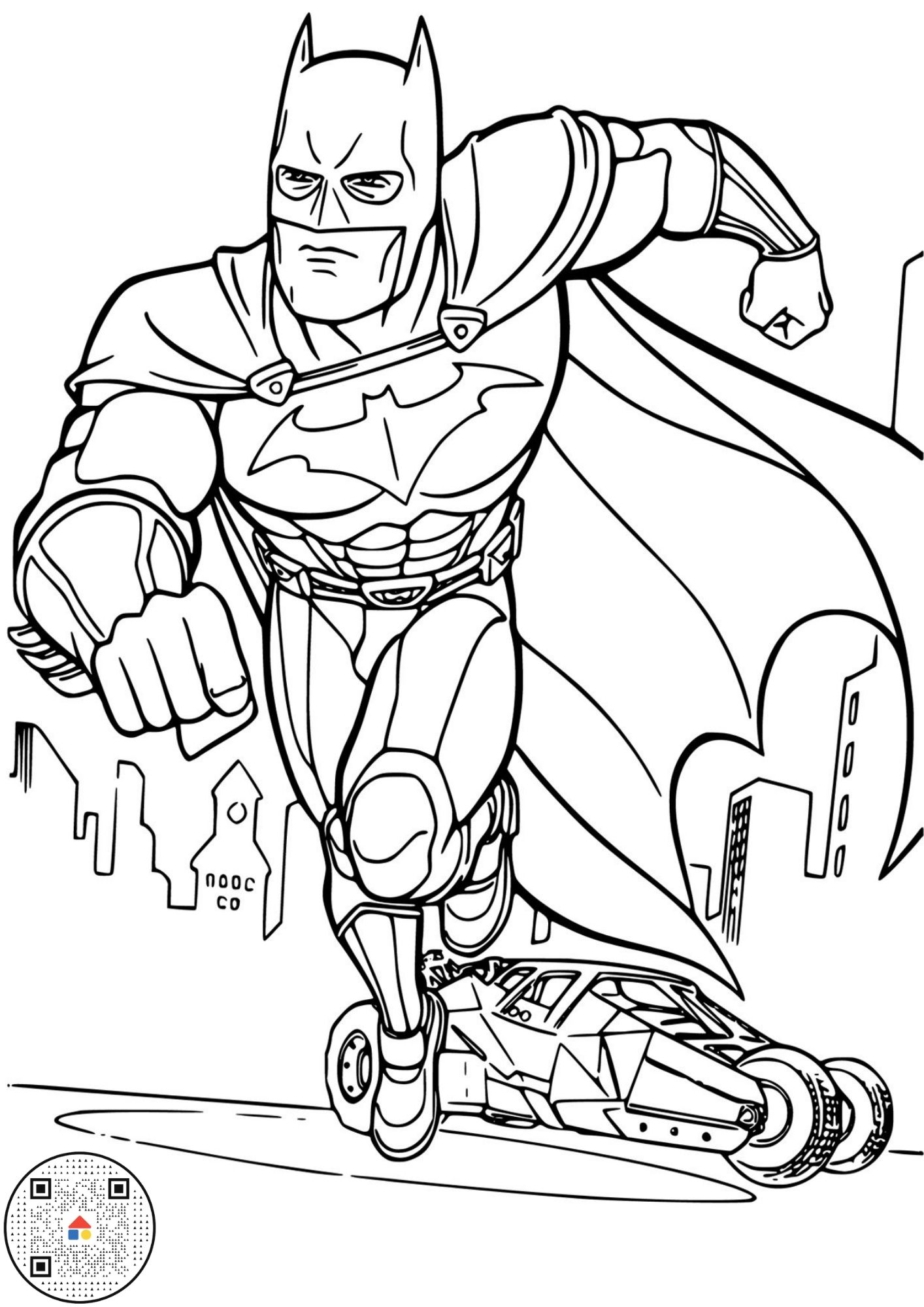 Batman Boyama Sayfaları - Evimdeki Anaokulu