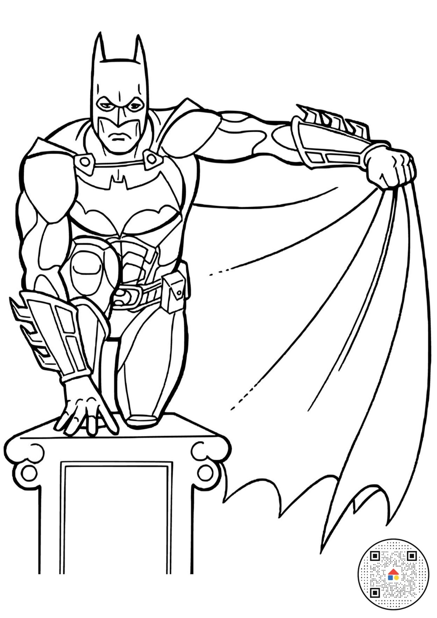 Batman Boyama Sayfaları - Evimdeki Anaokulu