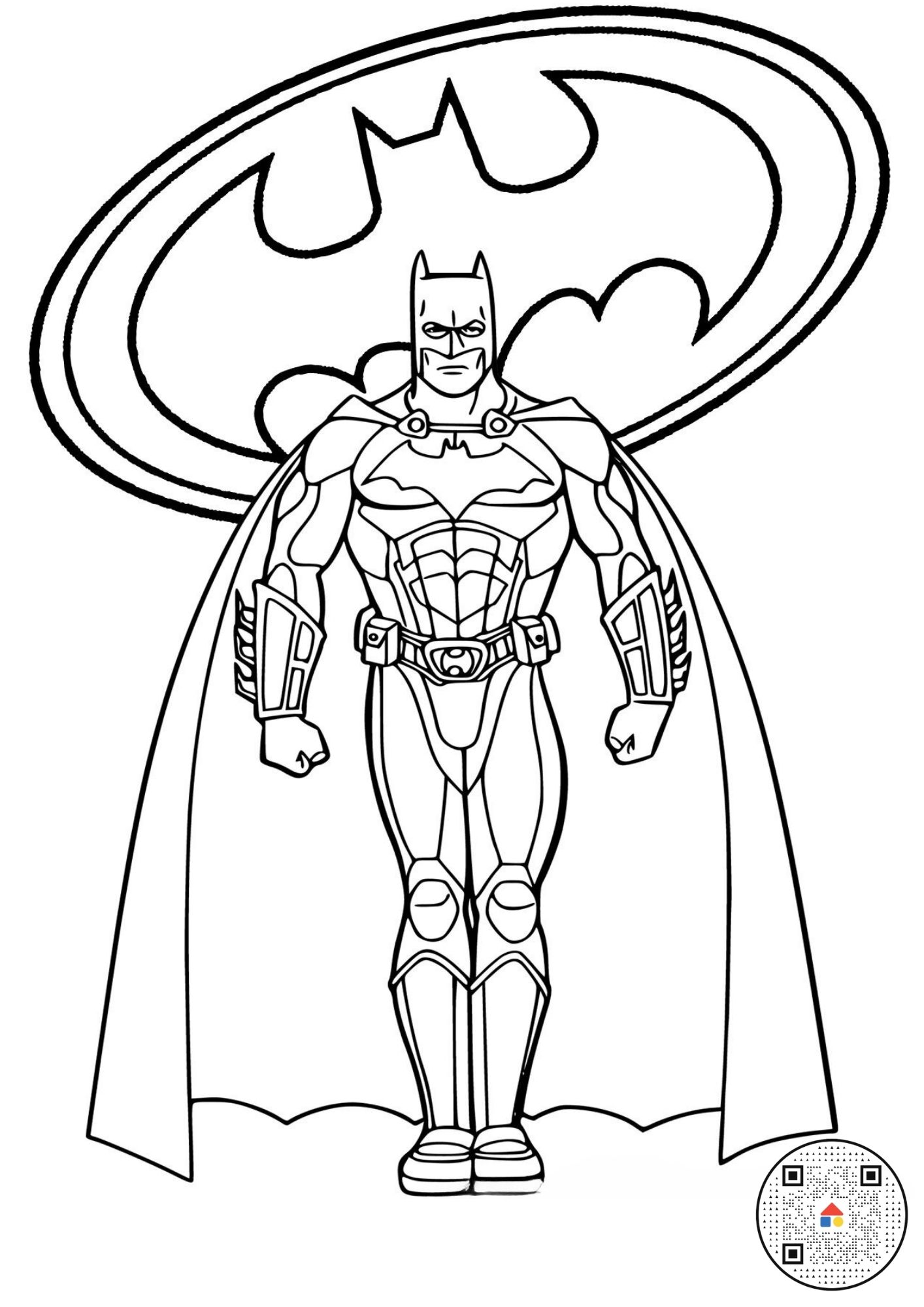 Batman Boyama Sayfaları - Evimdeki Anaokulu