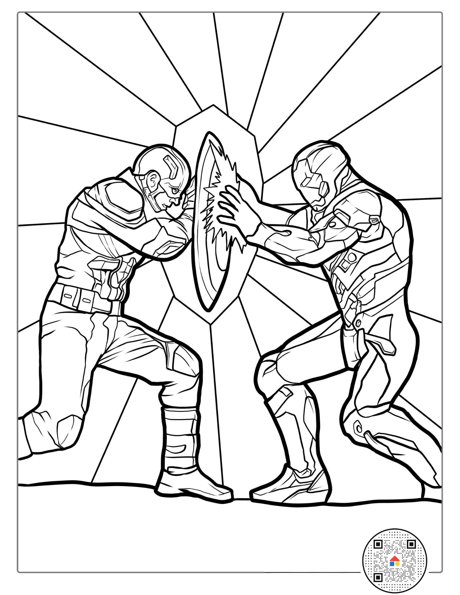 Iron Man, Demir Adam Boyama Sayfaları - Evimdeki Anaokulu