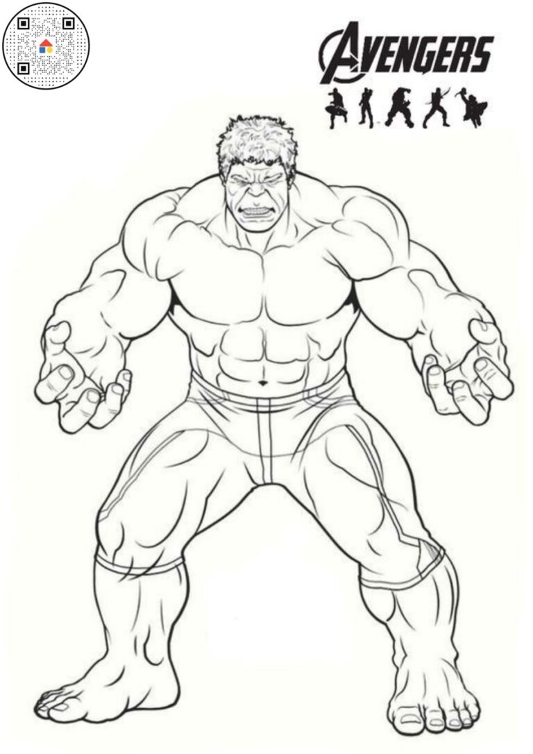 Hulk Boyama Sayfaları - Evimdeki Anaokulu