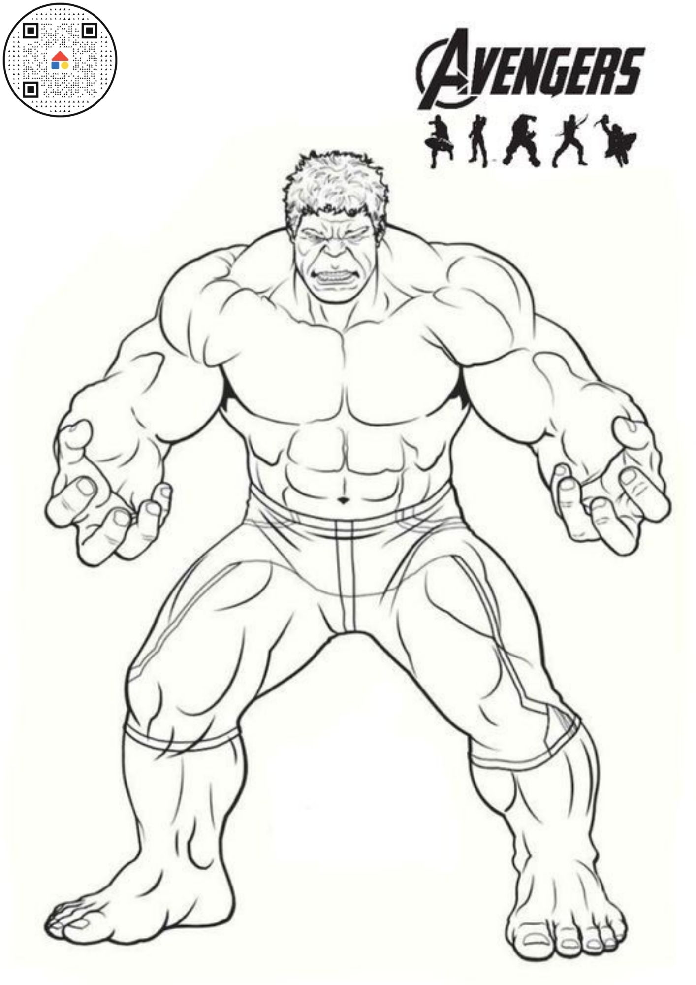 Hulk Boyama Sayfaları - Evimdeki Anaokulu