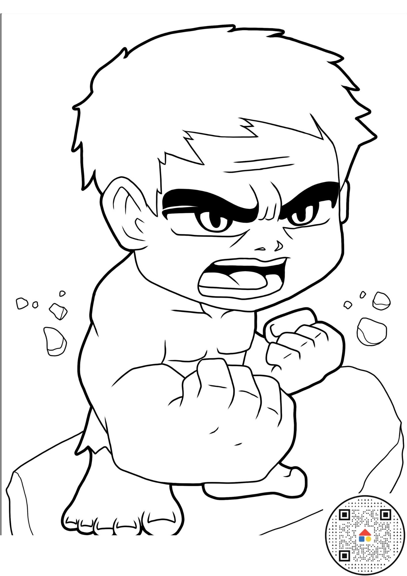 Hulk Boyama Sayfaları - Evimdeki Anaokulu