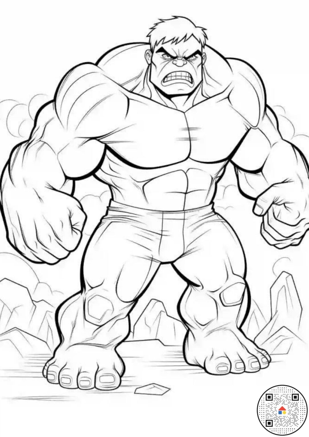 Hulk Boyama Sayfaları - Evimdeki Anaokulu