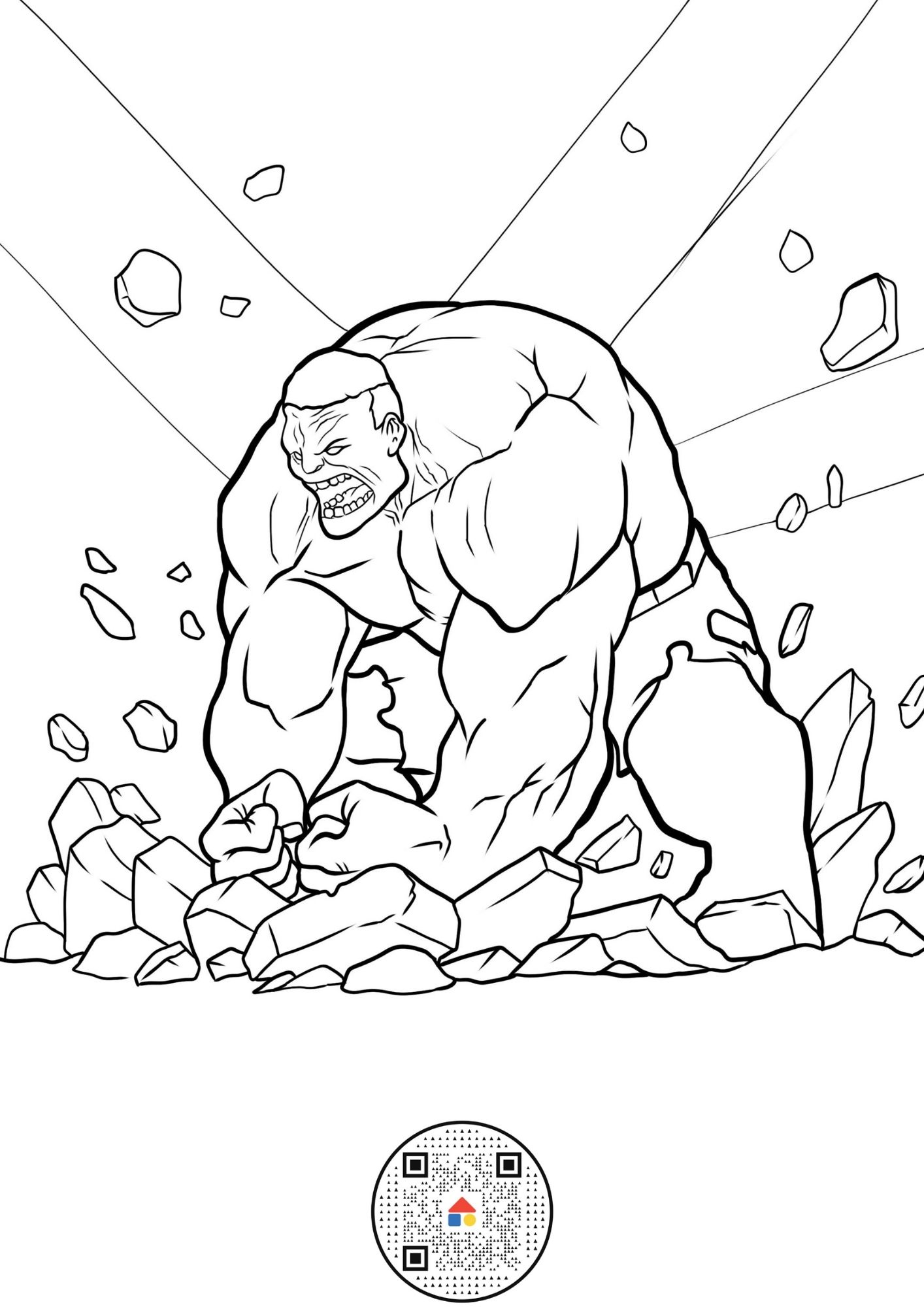 Hulk Boyama Sayfaları - Evimdeki Anaokulu