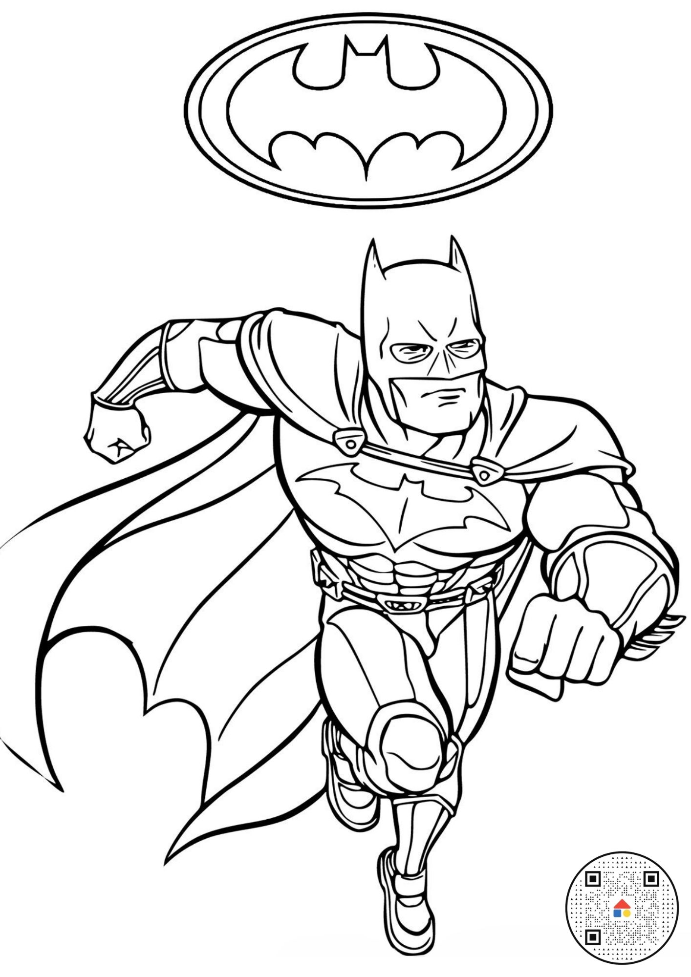 Batman Boyama Sayfaları - Evimdeki Anaokulu