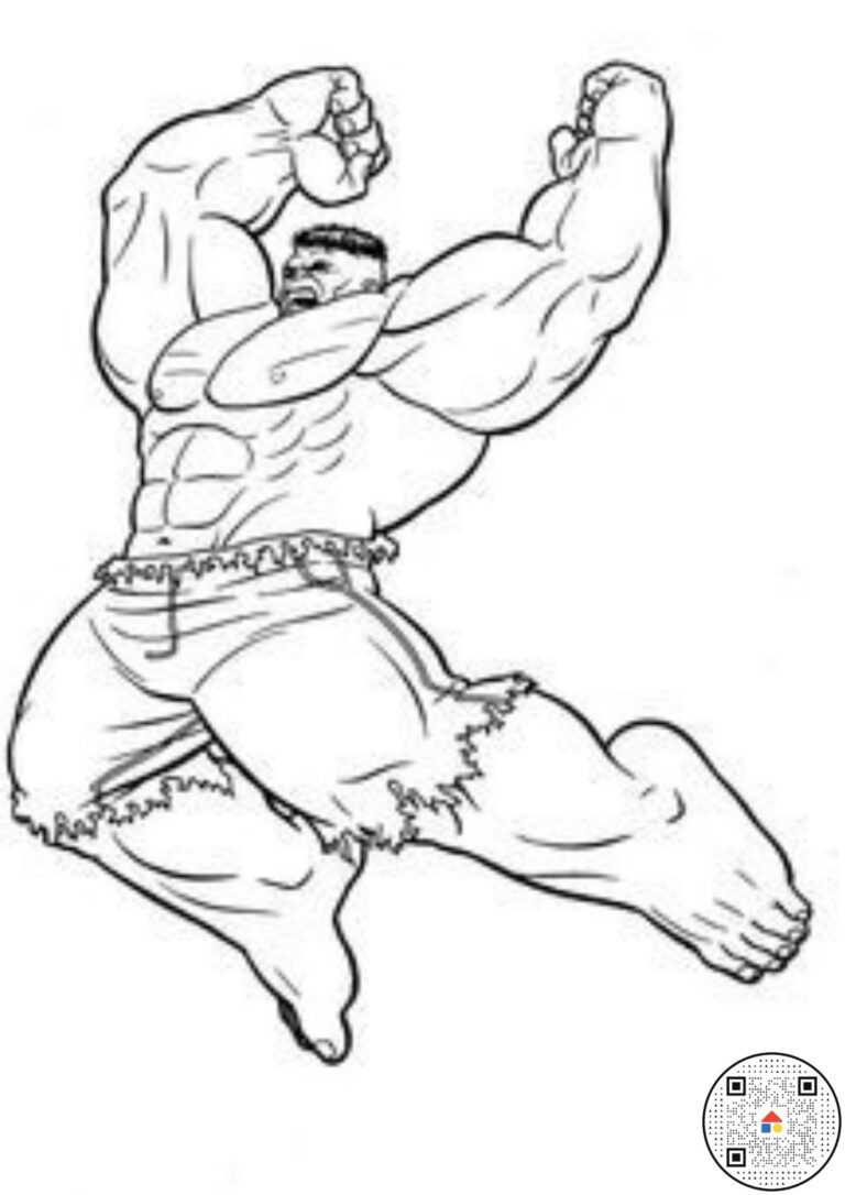 Hulk Boyama Sayfaları - Evimdeki Anaokulu