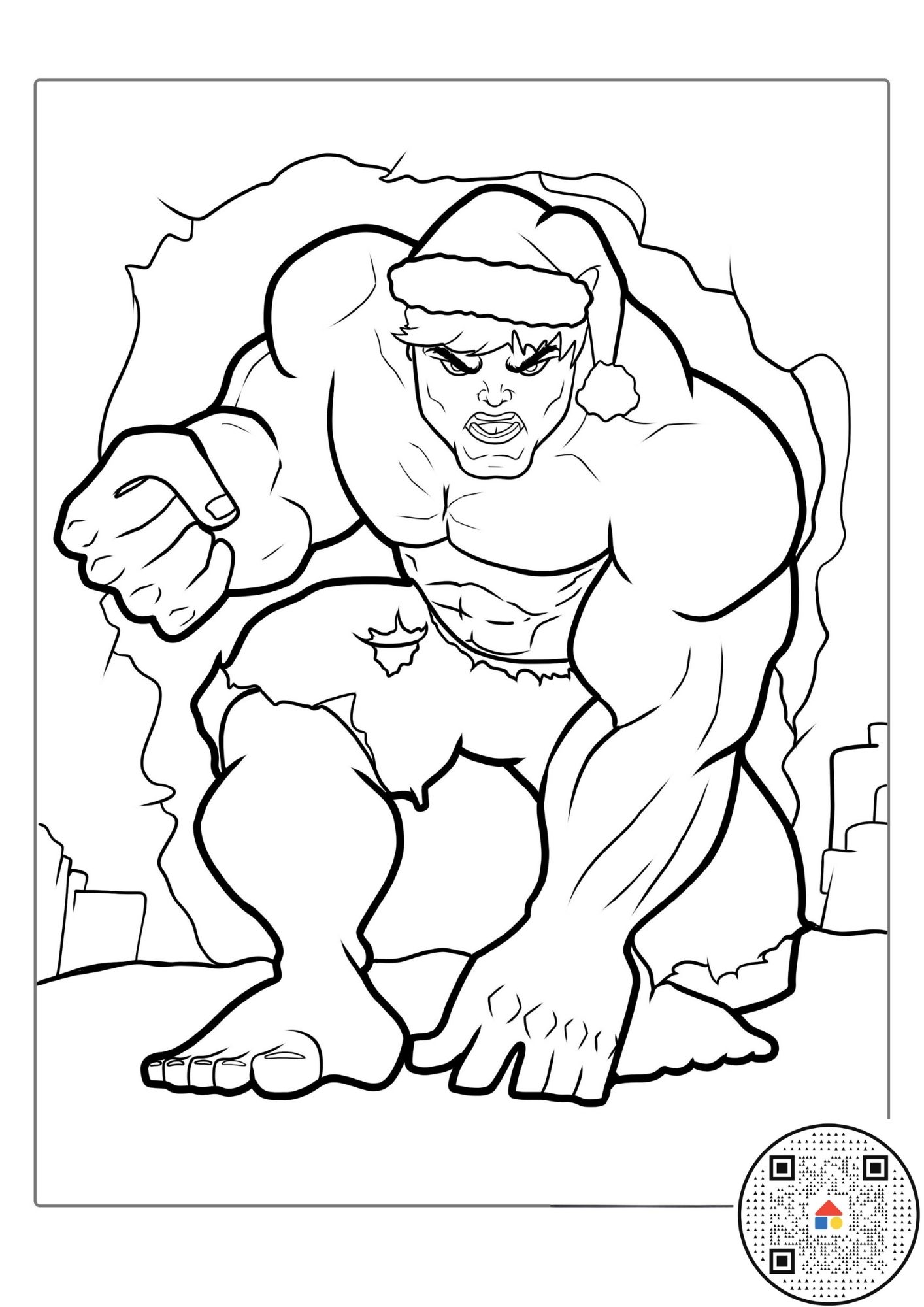 Hulk Boyama Sayfaları - Evimdeki Anaokulu