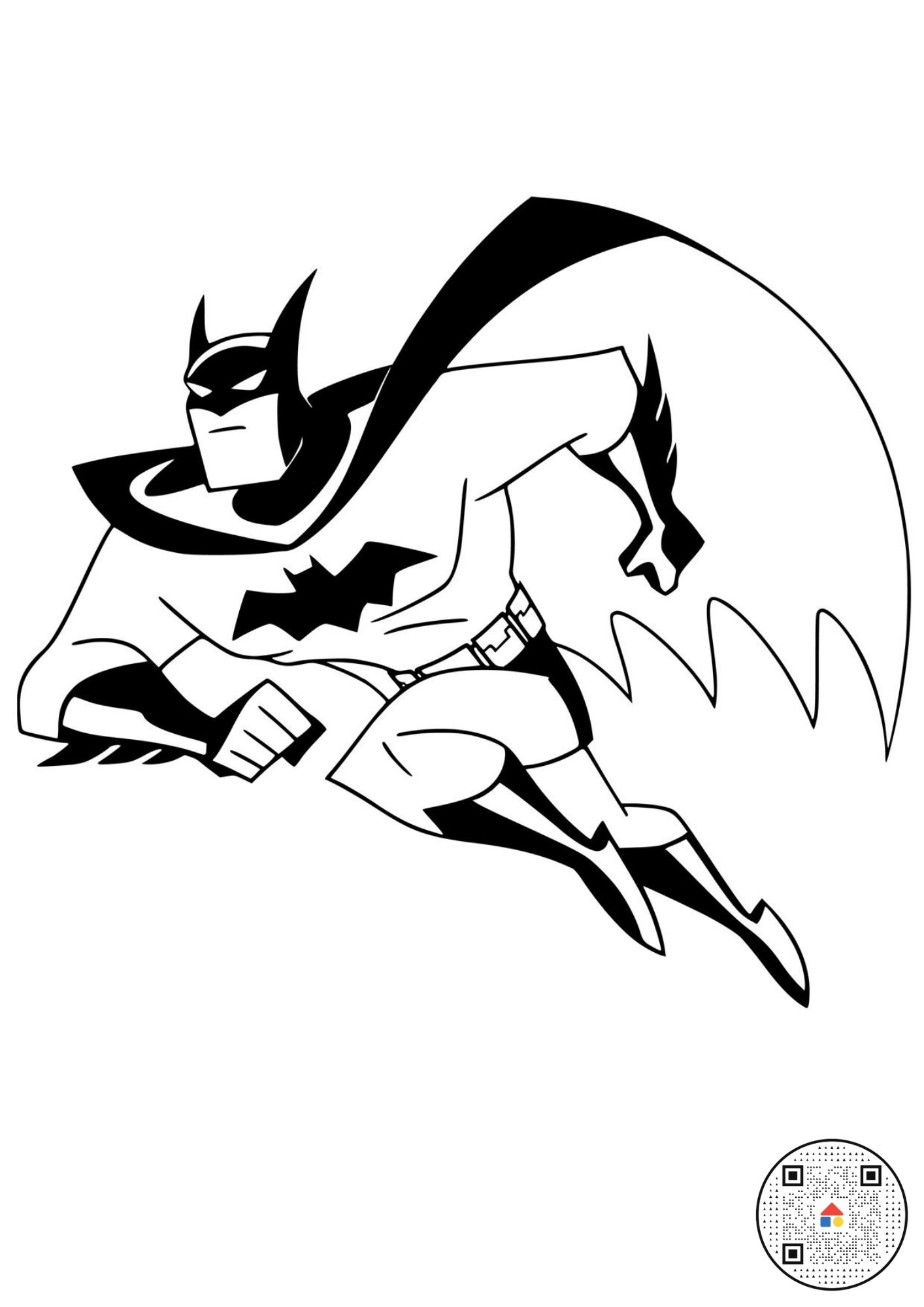 Batman Boyama Sayfaları - Evimdeki Anaokulu