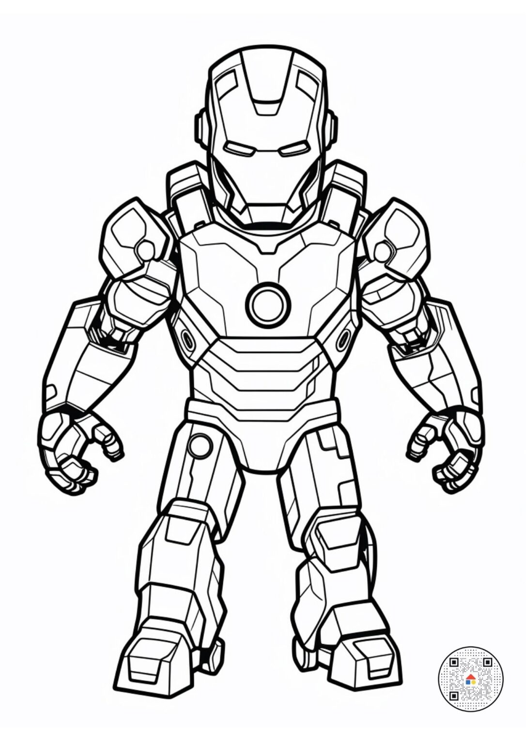 Iron Man, Demir Adam Boyama Sayfaları - Evimdeki Anaokulu