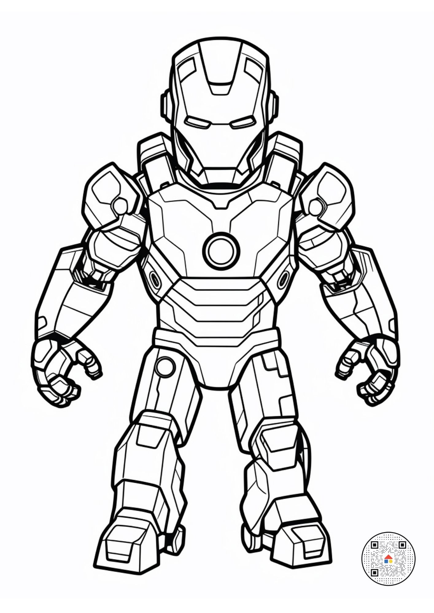 Iron Man, Demir Adam Boyama Sayfaları - Evimdeki Anaokulu