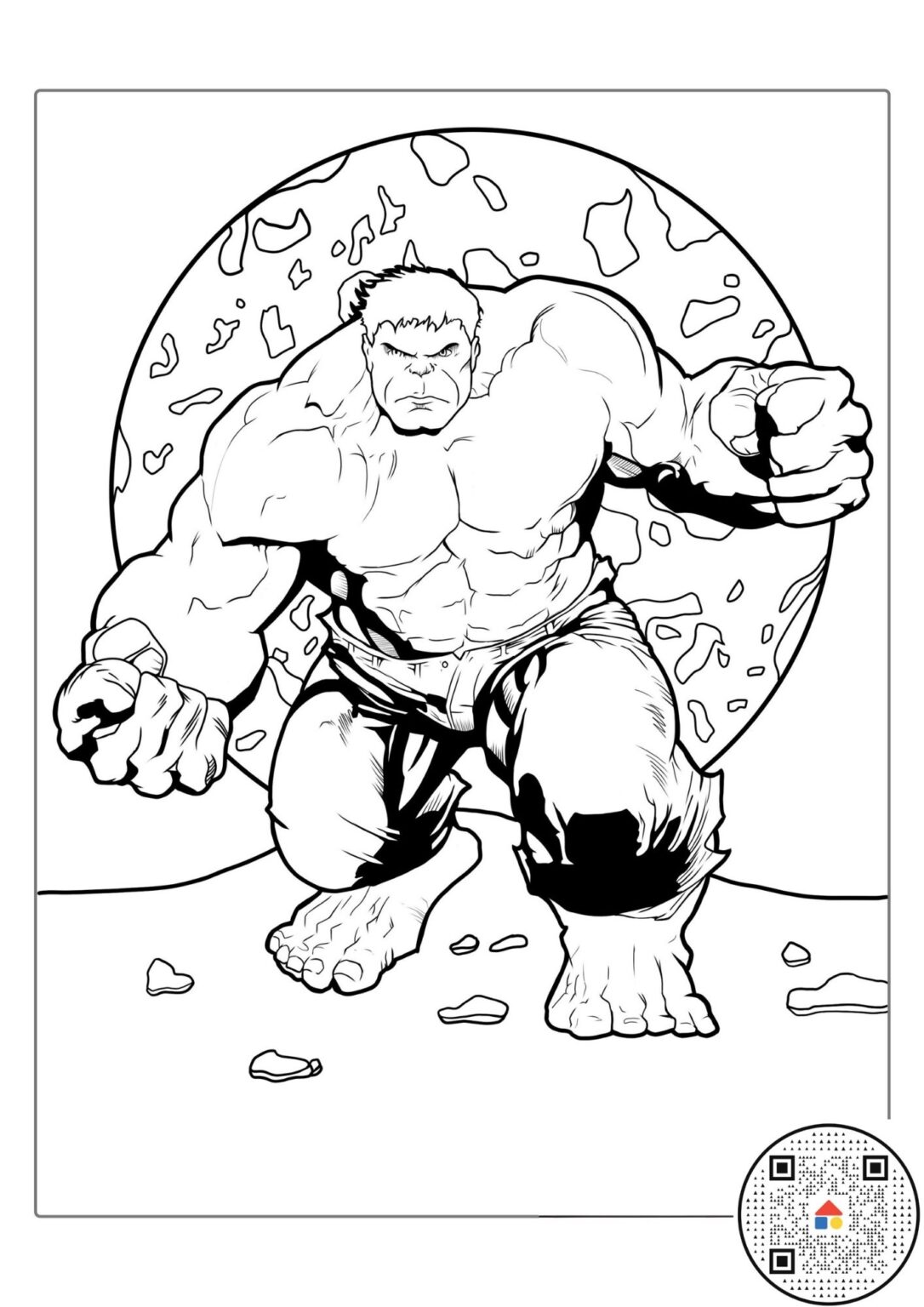 Hulk Boyama Sayfaları - Evimdeki Anaokulu