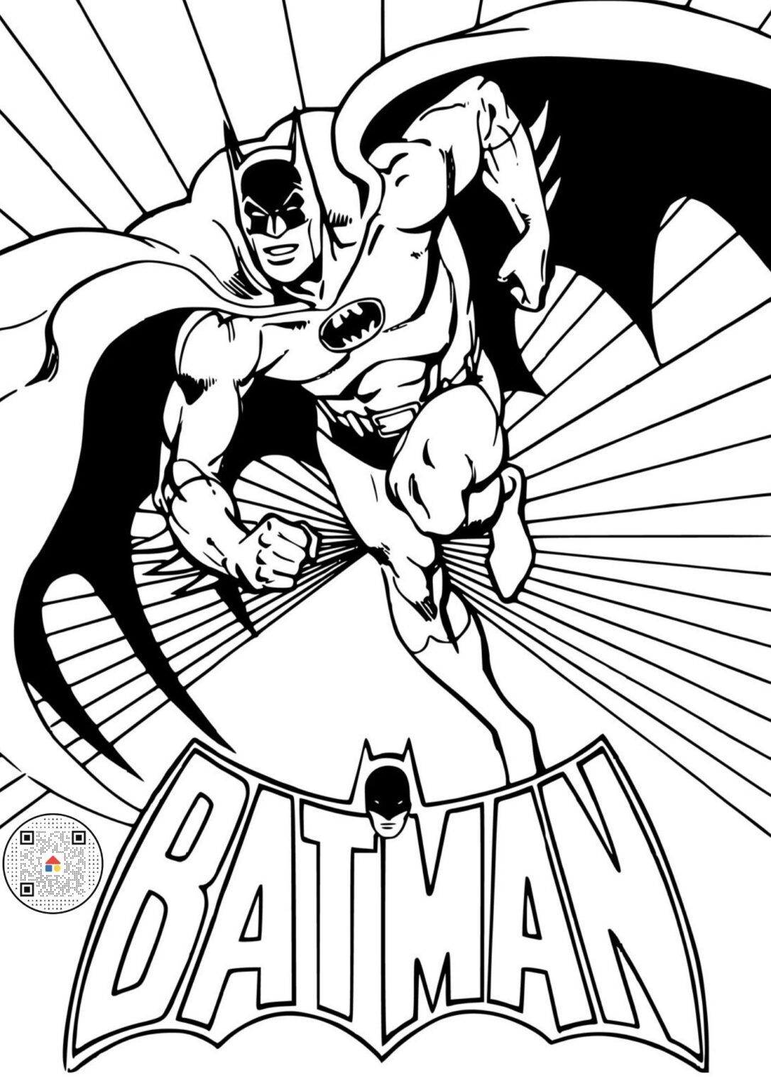 Batman Boyama Sayfaları - Evimdeki Anaokulu