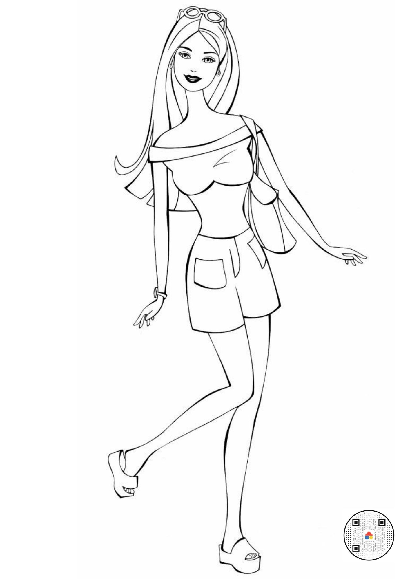 Barbie Boyama Sayfaları - Evimdeki Anaokulu