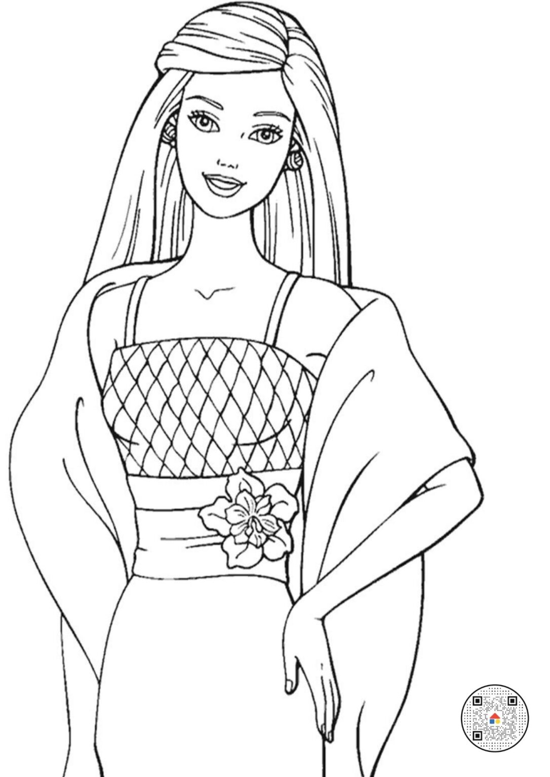 Barbie Boyama Sayfaları - Evimdeki Anaokulu