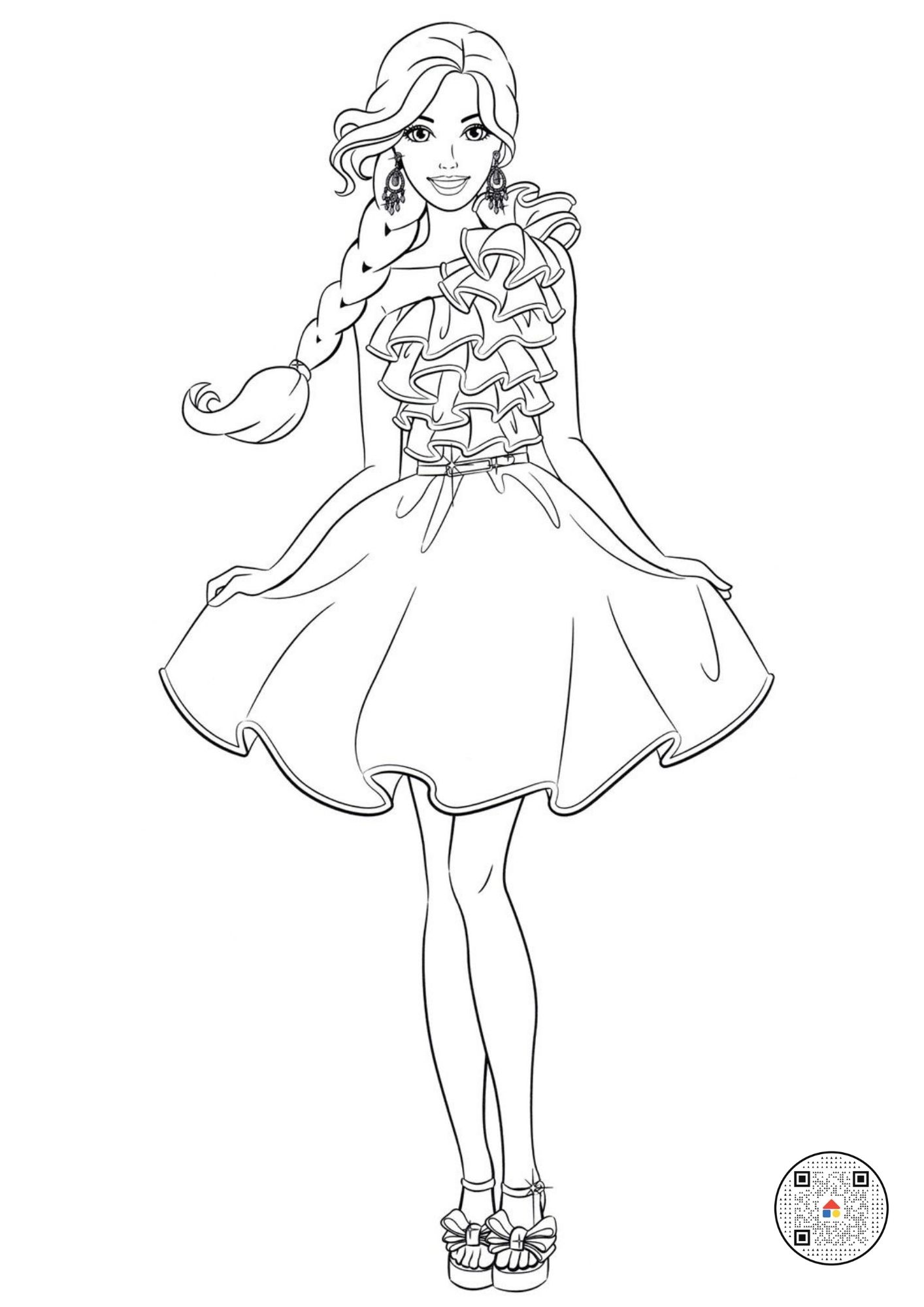 Barbie Boyama Sayfaları - Evimdeki Anaokulu