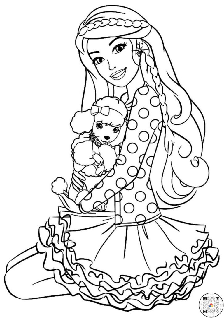 Barbie Boyama Sayfaları - Evimdeki Anaokulu