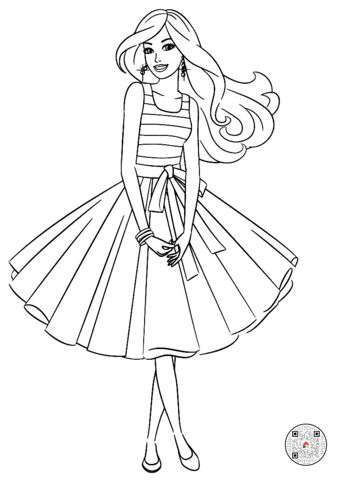 Barbie Boyama Sayfaları - Evimdeki Anaokulu