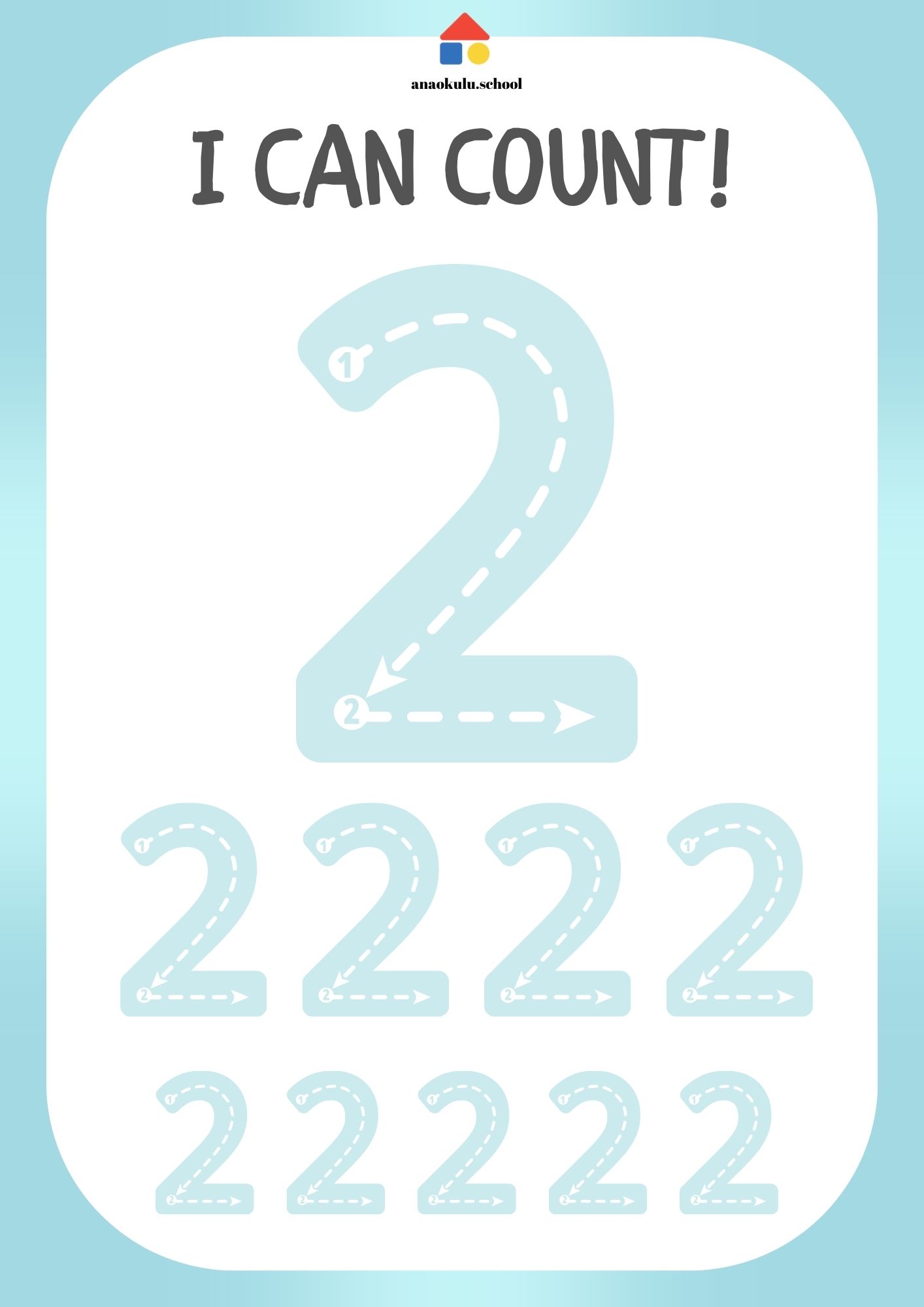 2 Rakamı Okul Öncesi Etkinlikleri - Evimdeki Anaokulu